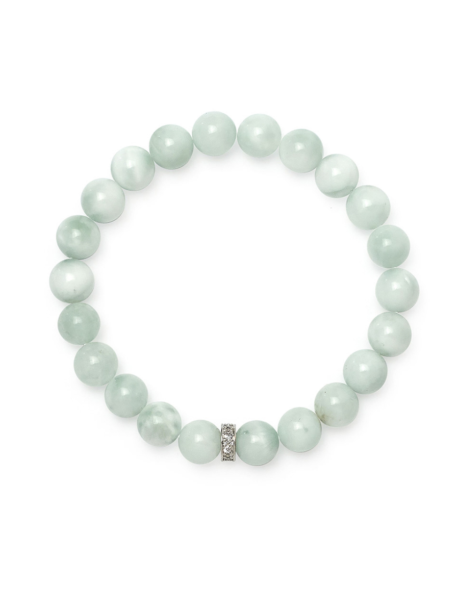 Bracelet with natural angelite stone 5032 | Lebijou online store
